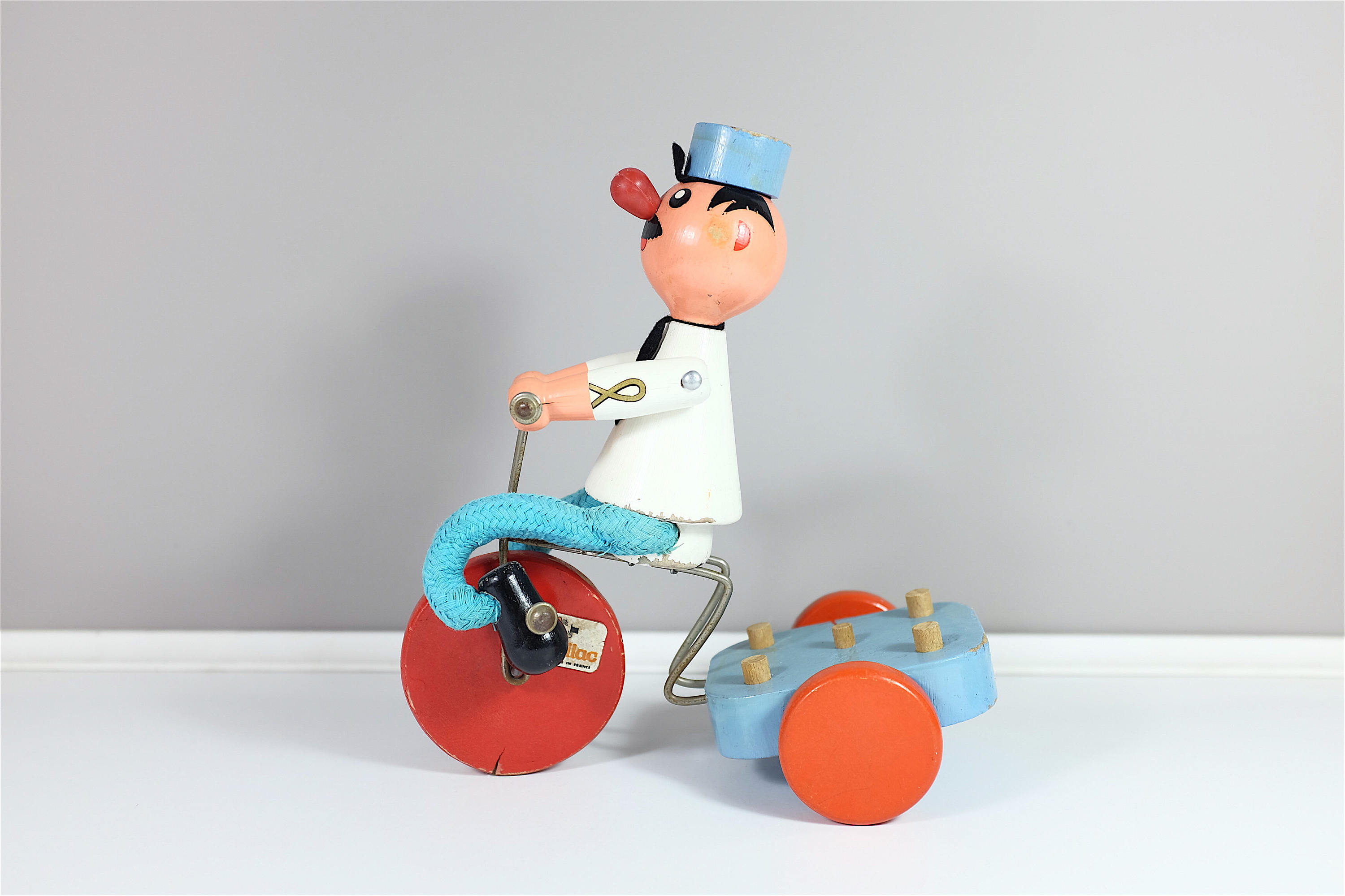 Vintage Wooden Milkman Toy Retro Wooden Toy by Vilac Made in France ...