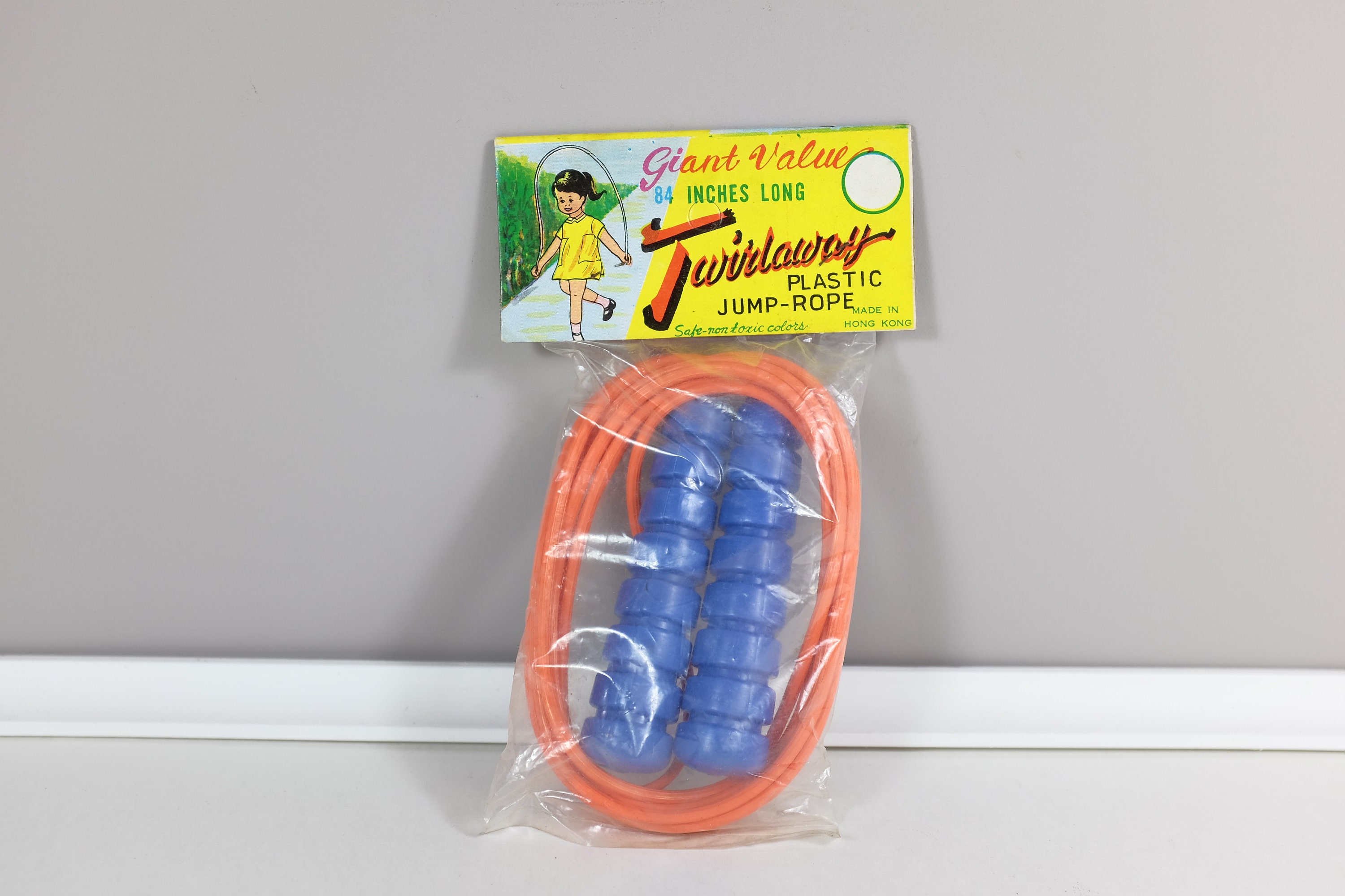 Vintage Plastic Jump-rope Made in Hong Kong Retro Toys Deadstock Retro ...