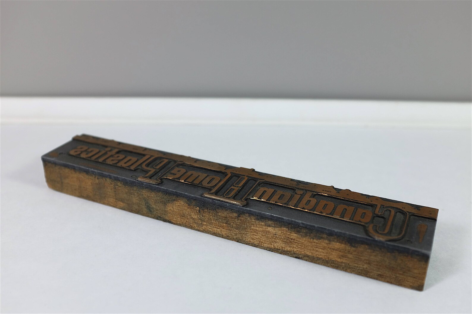 Vintage Industrial Metal and Wood Letterpress Print Block With - Etsy