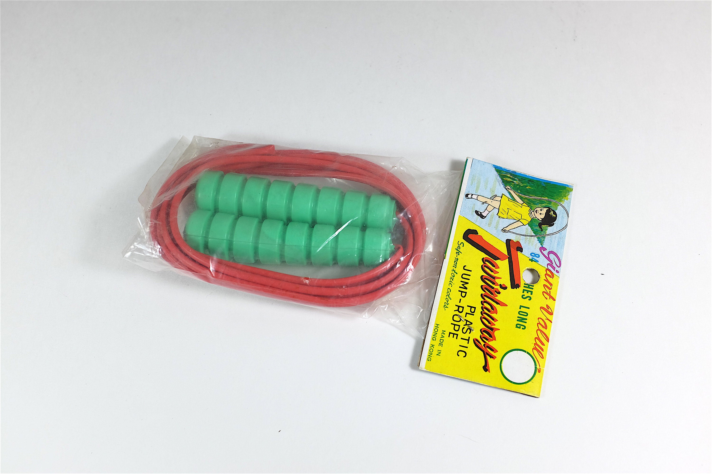 Vintage Plastic Jump-rope Made in Hong Kong Retro Toys Deadstock Retro ...