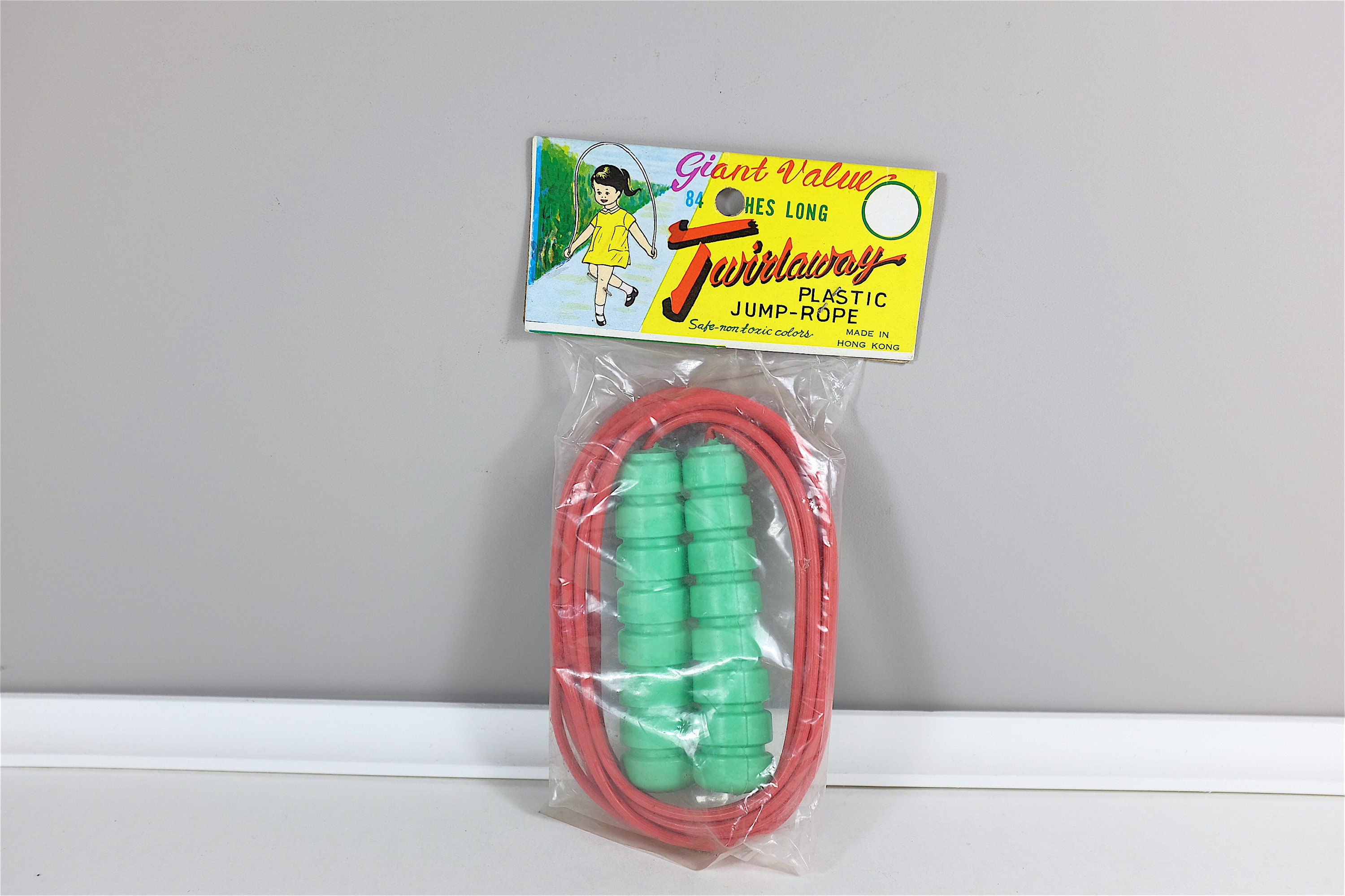 Vintage Plastic Jump-rope Made in Hong Kong Retro Toys Deadstock Retro ...