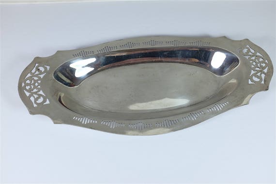 Vintage Saxon Oval Platter Silver Plated Retro Silver Plated | Etsy