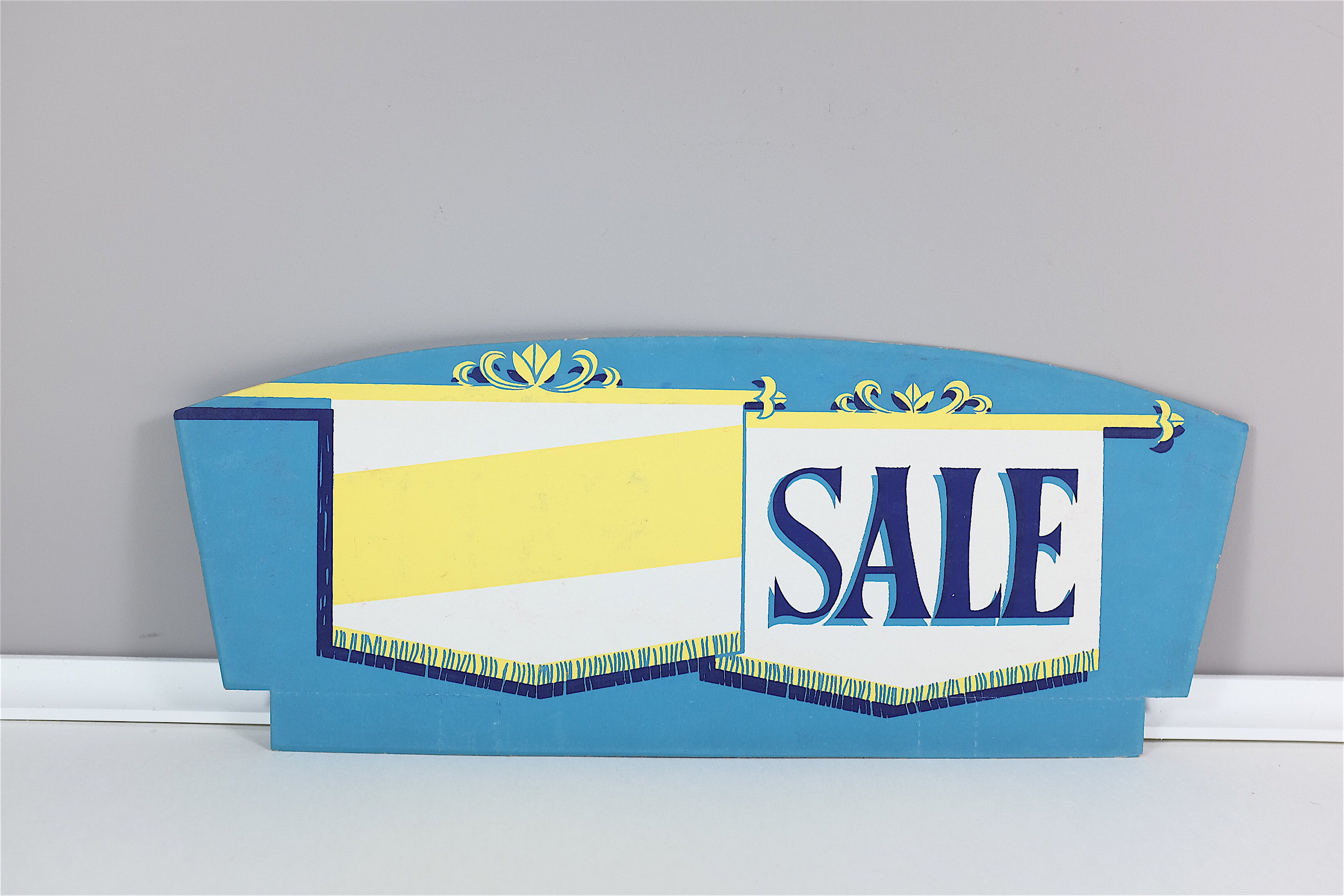 Vintage Shop Signage for Sale Announcement - Mid Century Blue and ...