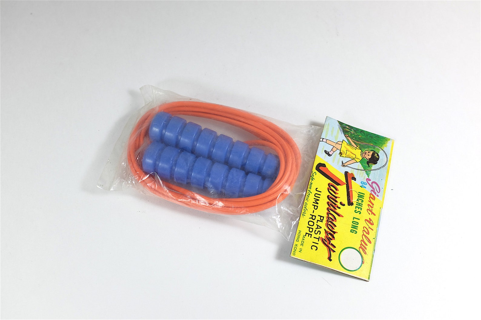 Vintage Plastic Jump-rope Made in Hong Kong - Retro Toys Deadstock ...