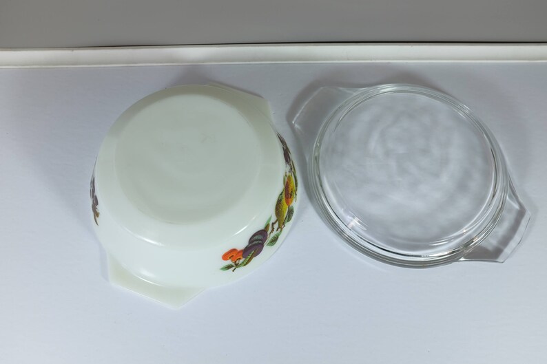 Vintage Milk Glass Pyrex Casserole Bowl Dish With Glass Lid - Etsy