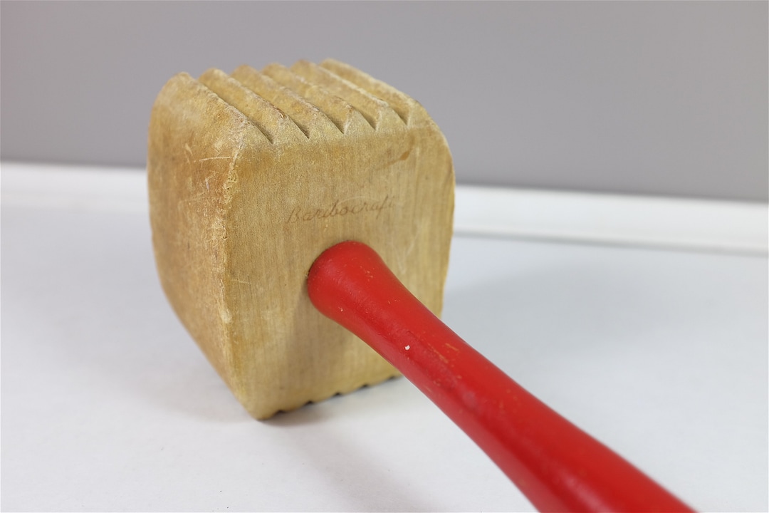 Antique Primitive Wood Kitchen Mallet - Vintage Baribocraft Meat ...