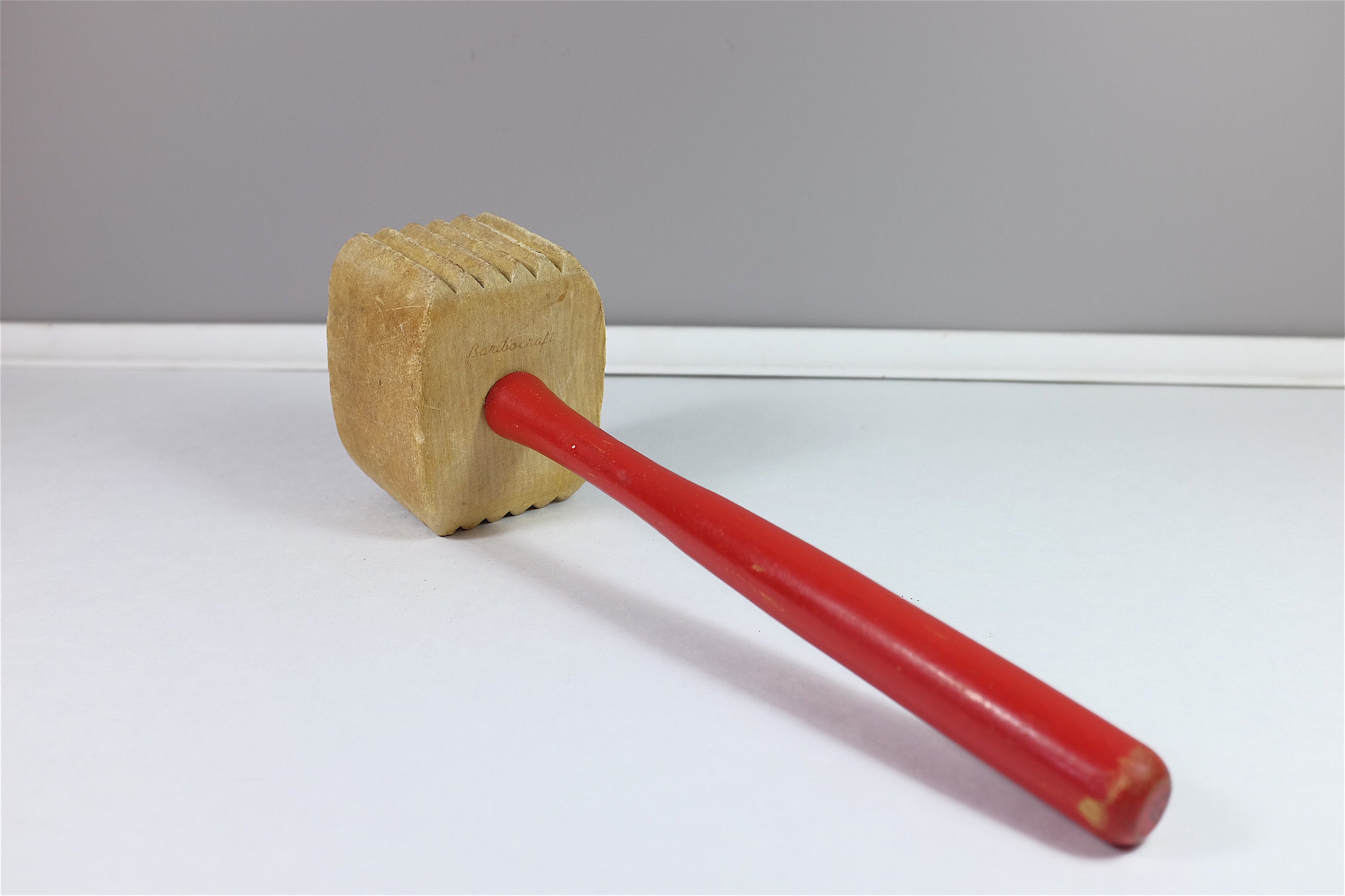 Antique Primitive Wood Kitchen Mallet - Vintage Baribocraft Meat ...