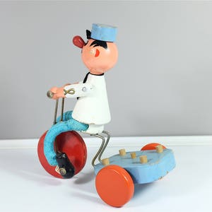 Vintage Wooden Milkman Toy Retro Wooden Toy by Vilac Made in France ...