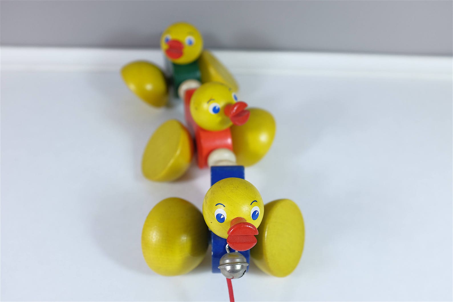 Vintage Wooden Pull Along Duck Toy Made in France Vintage - Etsy