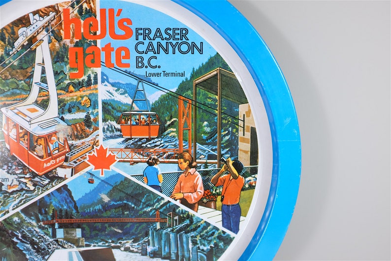 Vintage Round Metal Hell's Gate Fraser Canyon BC Canada - Etsy