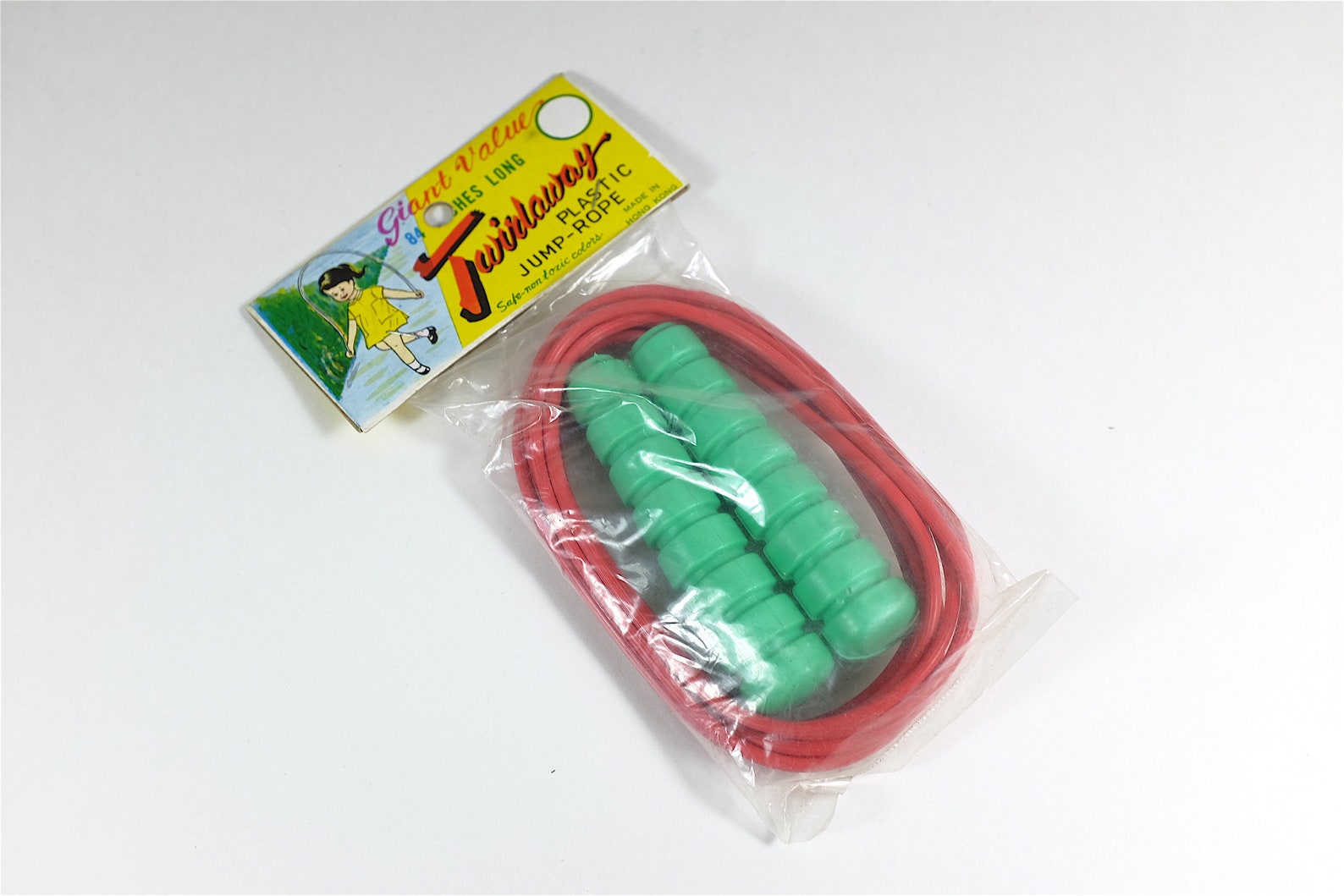 Vintage Plastic Jump-rope Made in Hong Kong Retro Toys Deadstock Retro ...