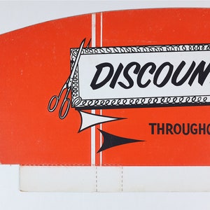 Vintage Shop Signage for Discount Announcement - Mid Century Red ...