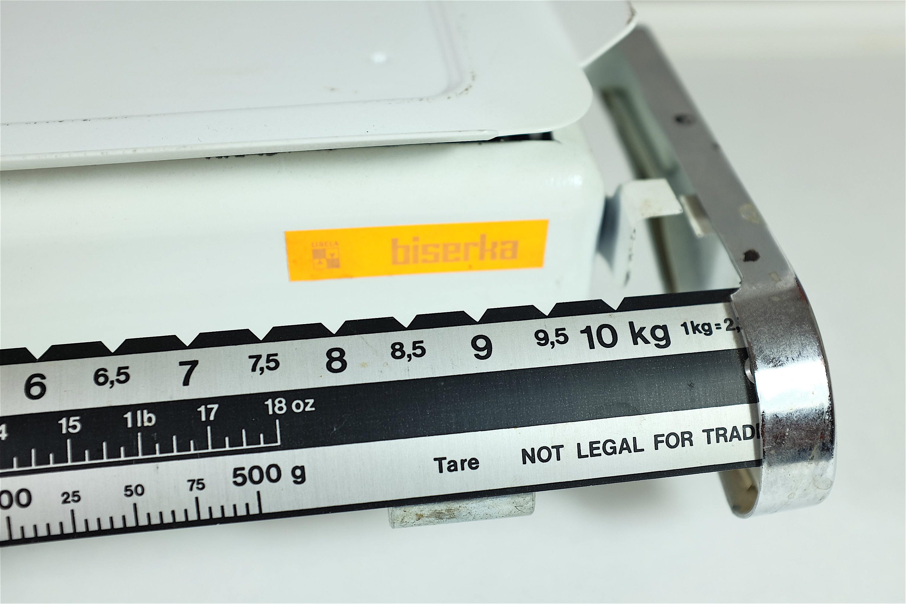 Vintage Large White Platform Kitchen Scales Giant White Vintage Scale ...