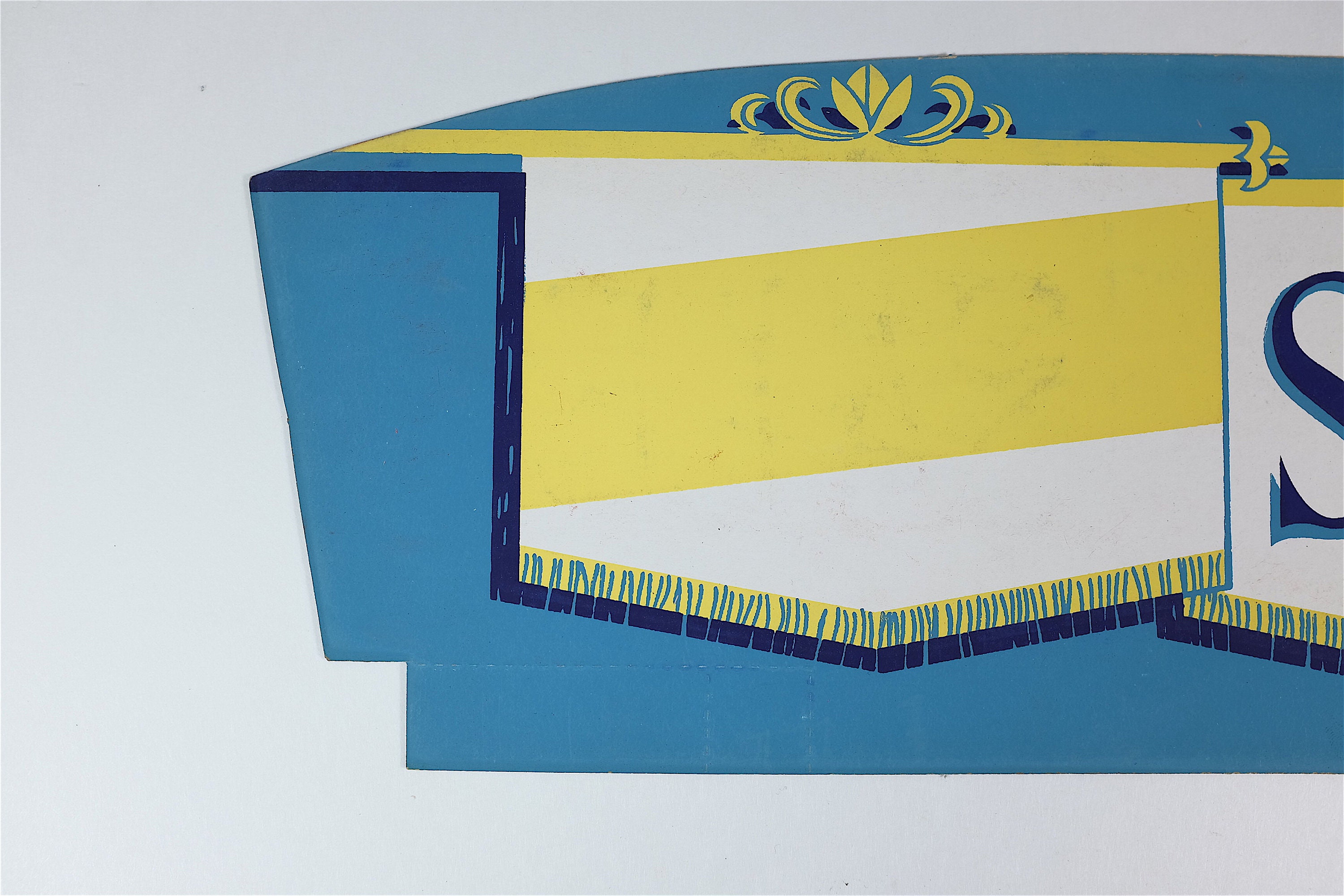 Vintage Shop Signage for Sale Announcement - Mid Century Blue and ...