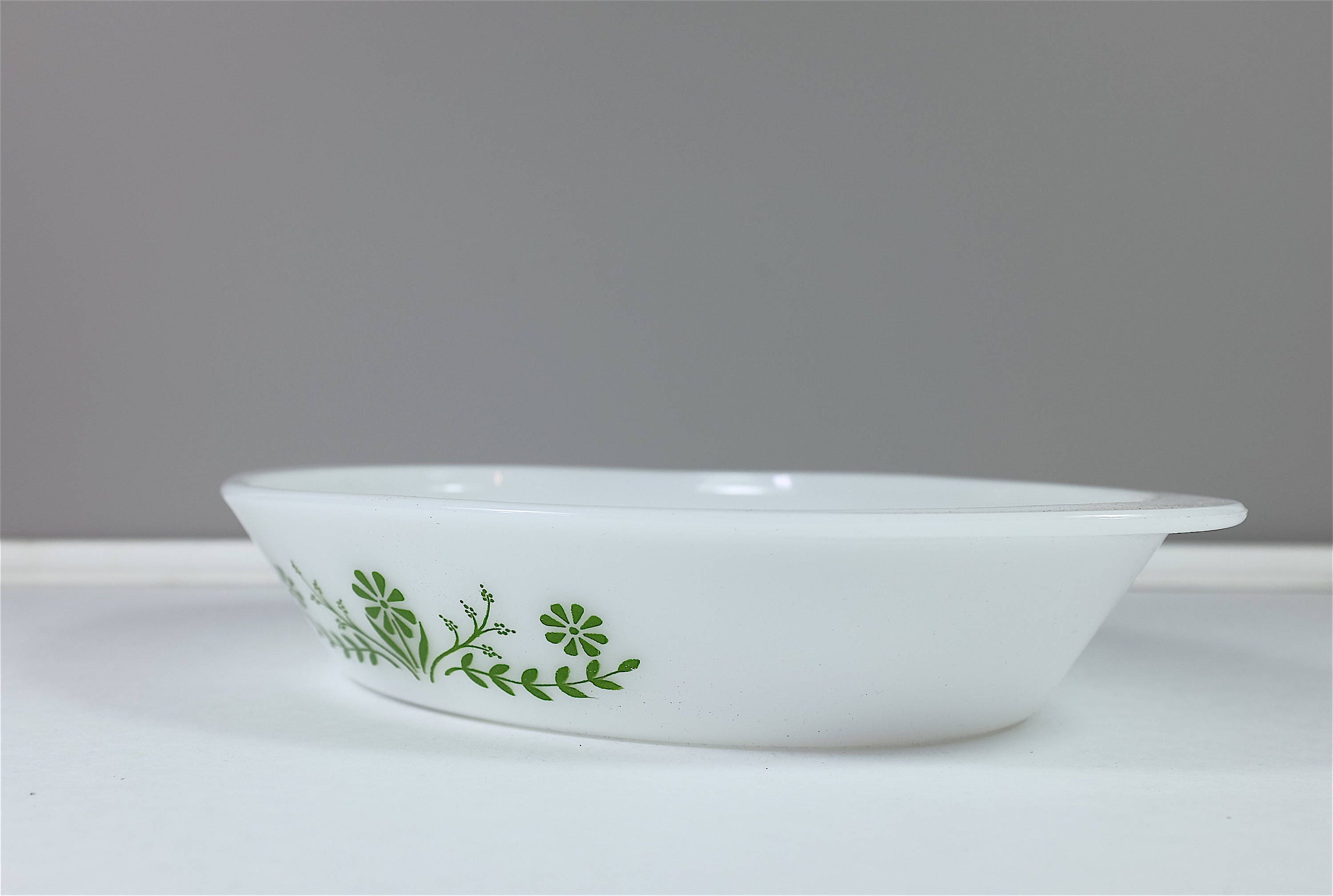 Kitchen & Dining Green Daisy Large Glasbake Vegetable Serving Dish with ...