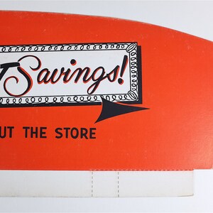 Vintage Shop Signage for Discount Announcement - Mid Century Red ...