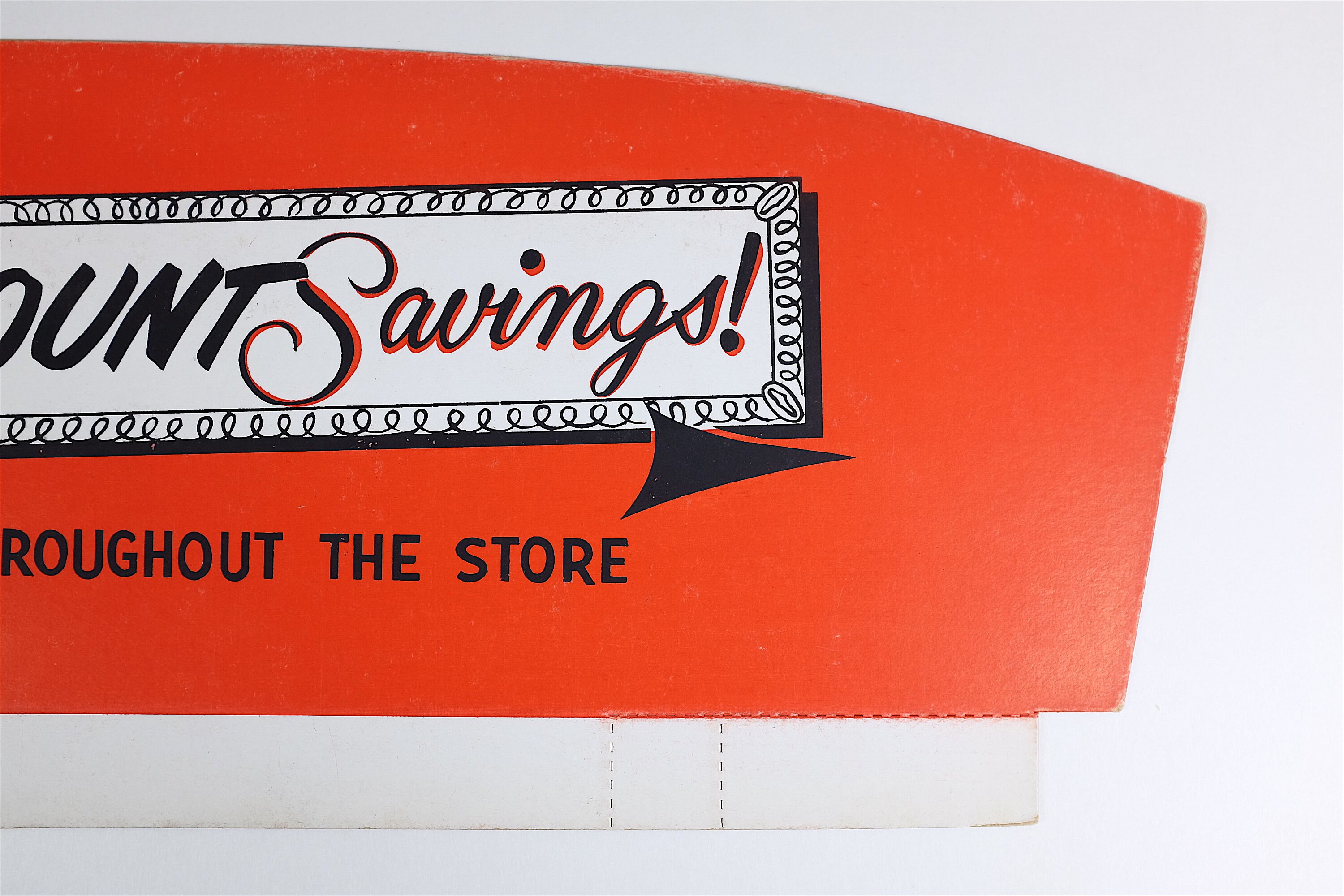 Vintage Shop Signage for Discount Announcement Mid Century Red ...