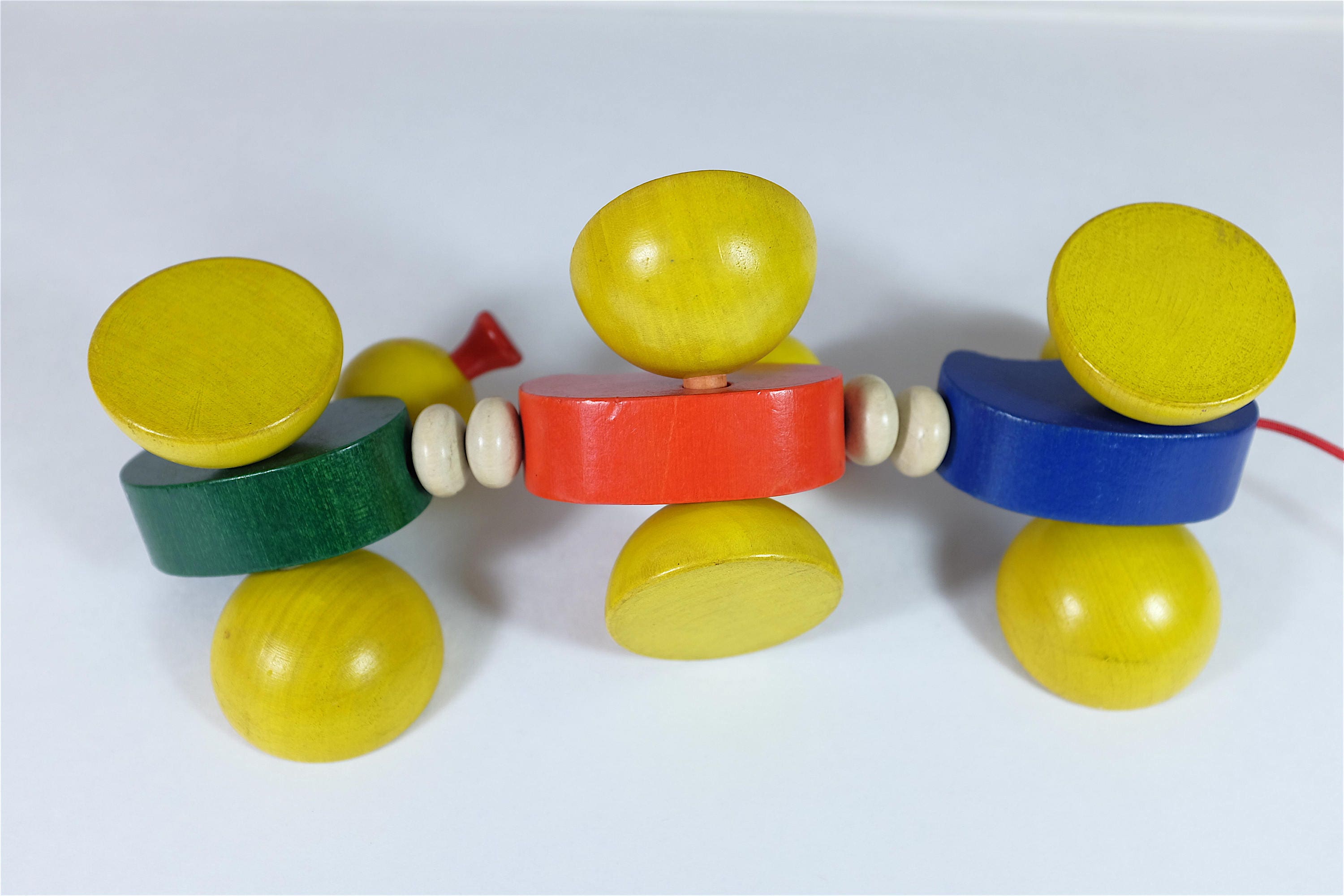 Vintage Wooden Pull Along Duck Toy Made in France Vintage - Etsy