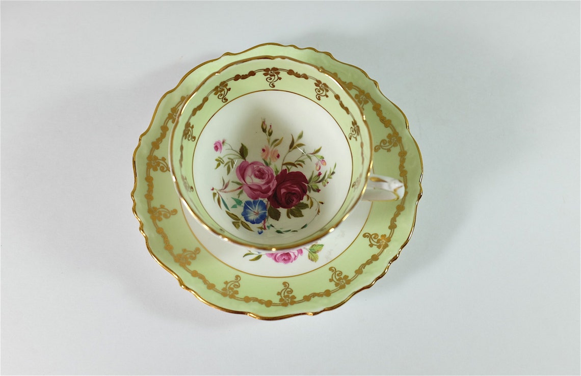 EB Foley Tea Cup and Saucer Green Tea Cup & Saucer English - Etsy