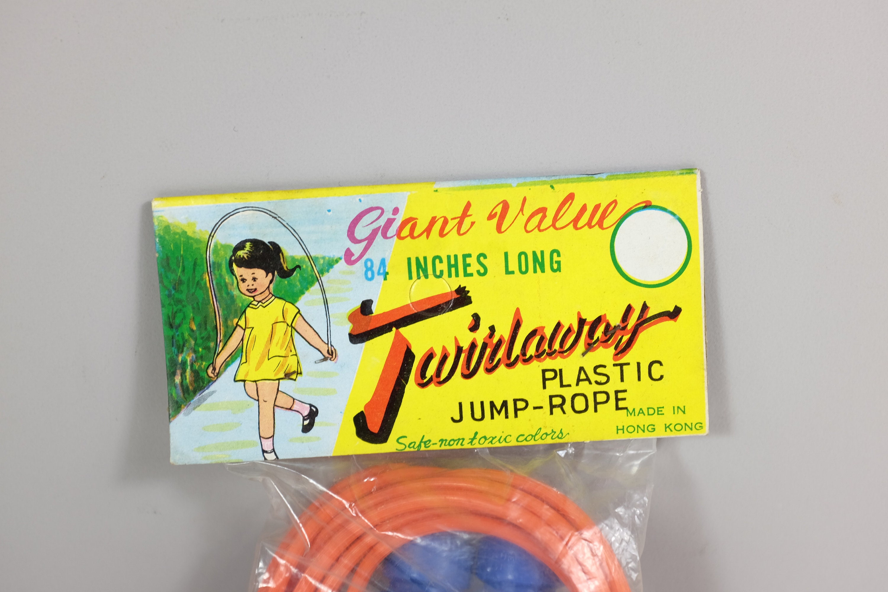 Vintage Plastic Jump-rope Made in Hong Kong - Retro Toys Deadstock ...