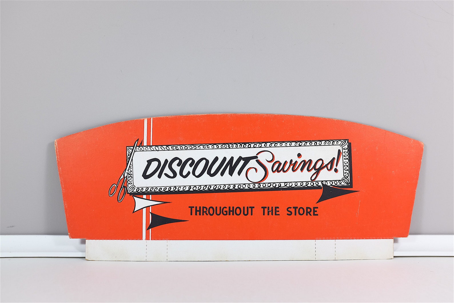 Vintage Shop Signage for Discount Announcement - Mid Century Red ...