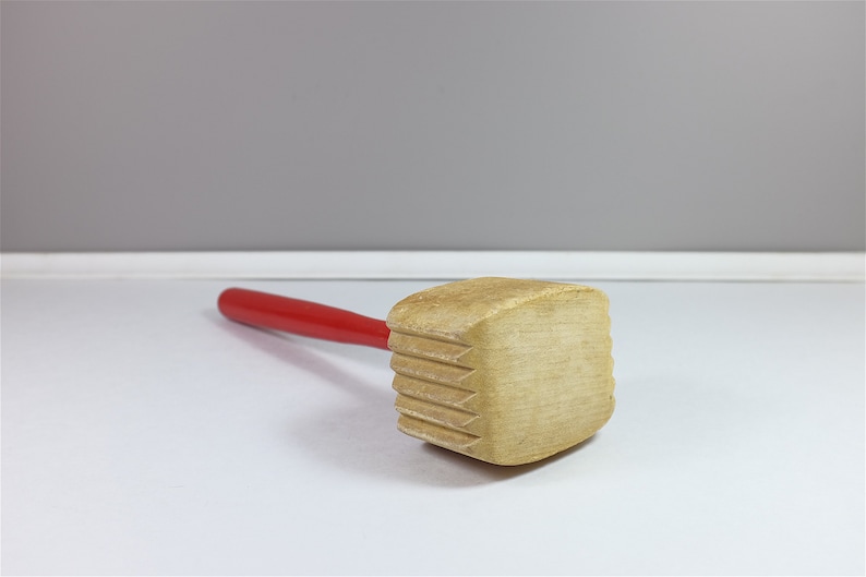 Antique Primitive Wood Kitchen Mallet Vintage Baribocraft Meat ...