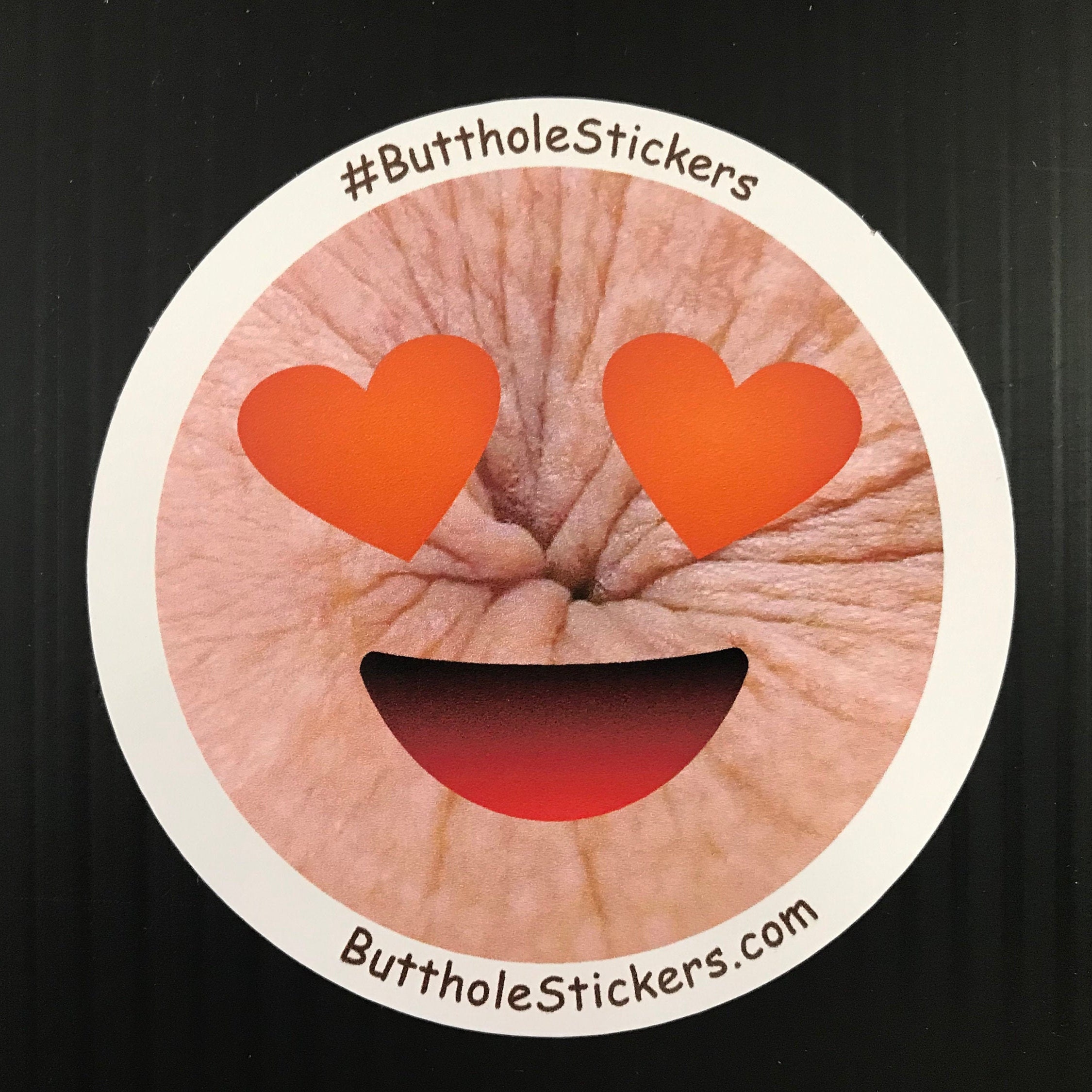 Emoji Butthole Stickers New Stickers Added Prank Gag T Etsy
