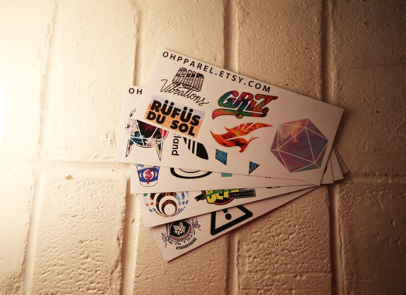 DJ Sticker Pack new Stickers EDM Sticker Rave Festival - Etsy