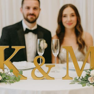 Custom Wedding Table Decor – Freestanding Wooden Letters Personalized ...