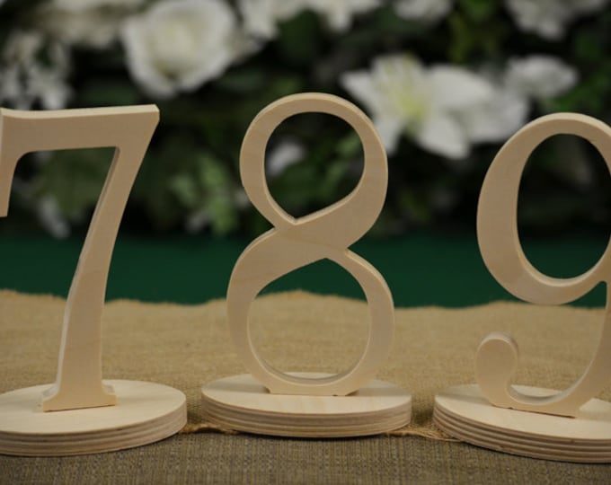 FAST SHIPPING Table Numbers Wedding Table Numbers Wood Table Number ...