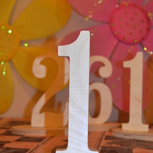 DIY Wedding Table Number Kit - Wood Numbers - Craft, Price per Number 1 ...