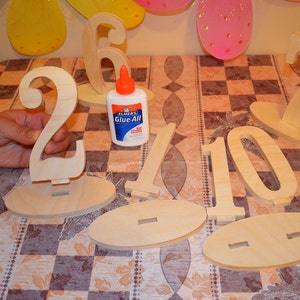 1-10 DIY Wood Table Numbers - Etsy