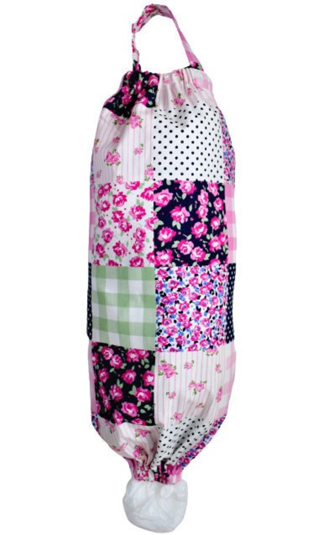 Fabric Plastic Bag Holder, Pantry & Kitchen Organization, Cotton Fabric ...