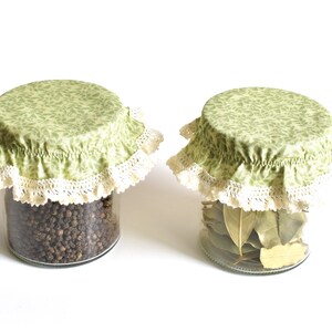 Canning Jar Fabric Lid Cover, Cover for Mason Jars, Cover for Sourdough ...