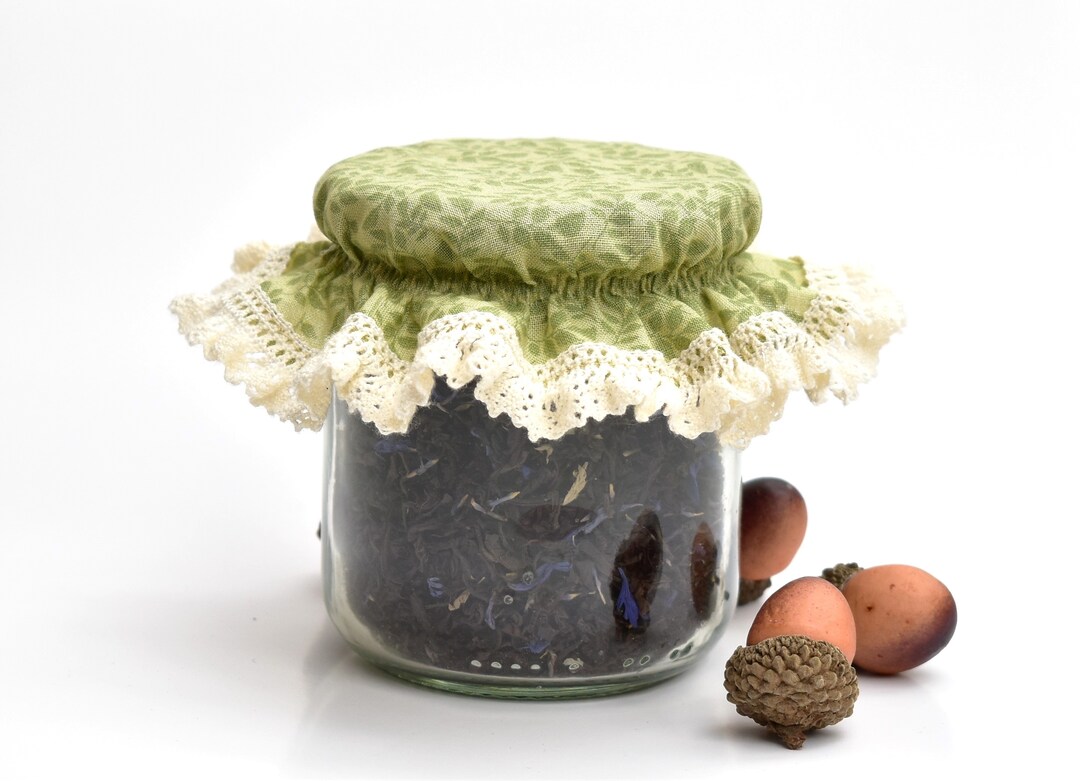 Canning Jar Fabric Lid Cover, Cover for Mason Jars, Cover for Sourdough ...