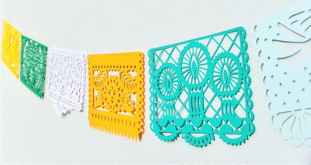 Mexican Fiesta Party Decoration, Cinco De Mayo, Papel Picado Banner ...