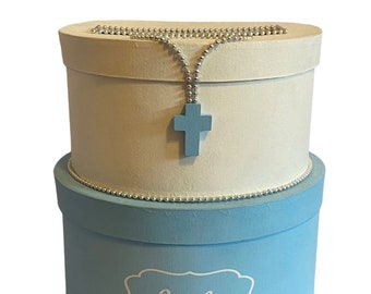 Baptism, Christening, First Communion Card Box in Ivory, Blush Pink and ...