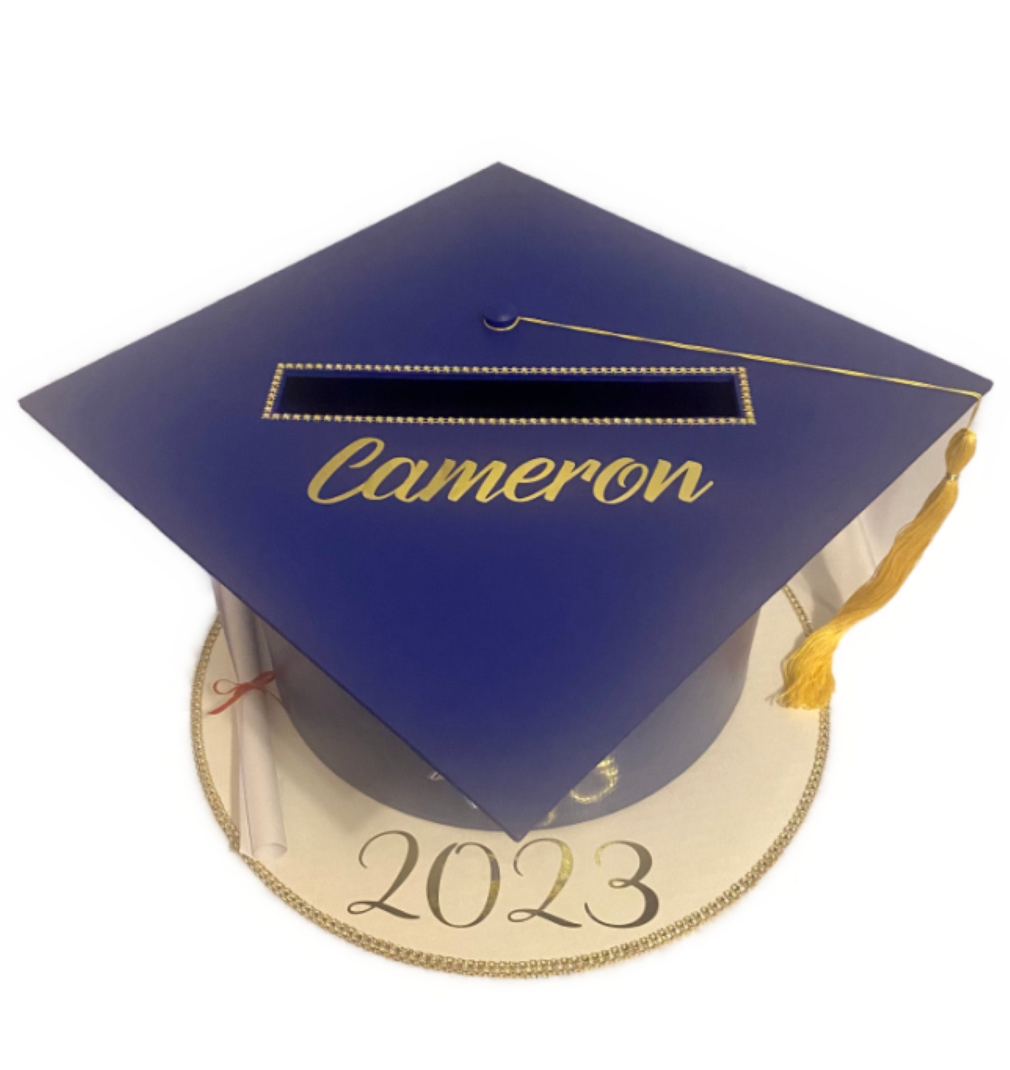 Graduation Card Box With Name - Etsy