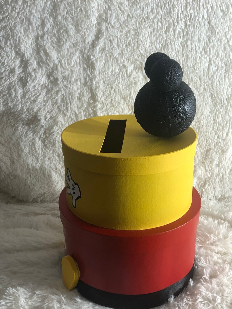 Mickey Mouse Birthday Card Box Disney Mickey Mouse Party - Etsy