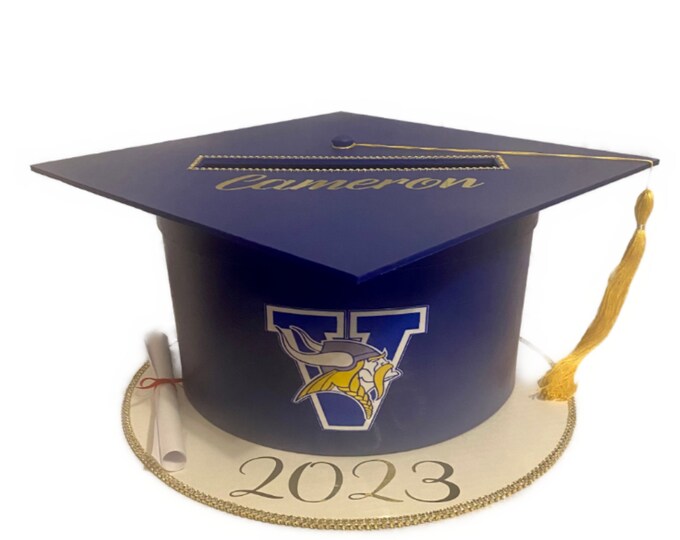 Graduation Card Box With Name, Personalized Card Box, Gift Card Box ...