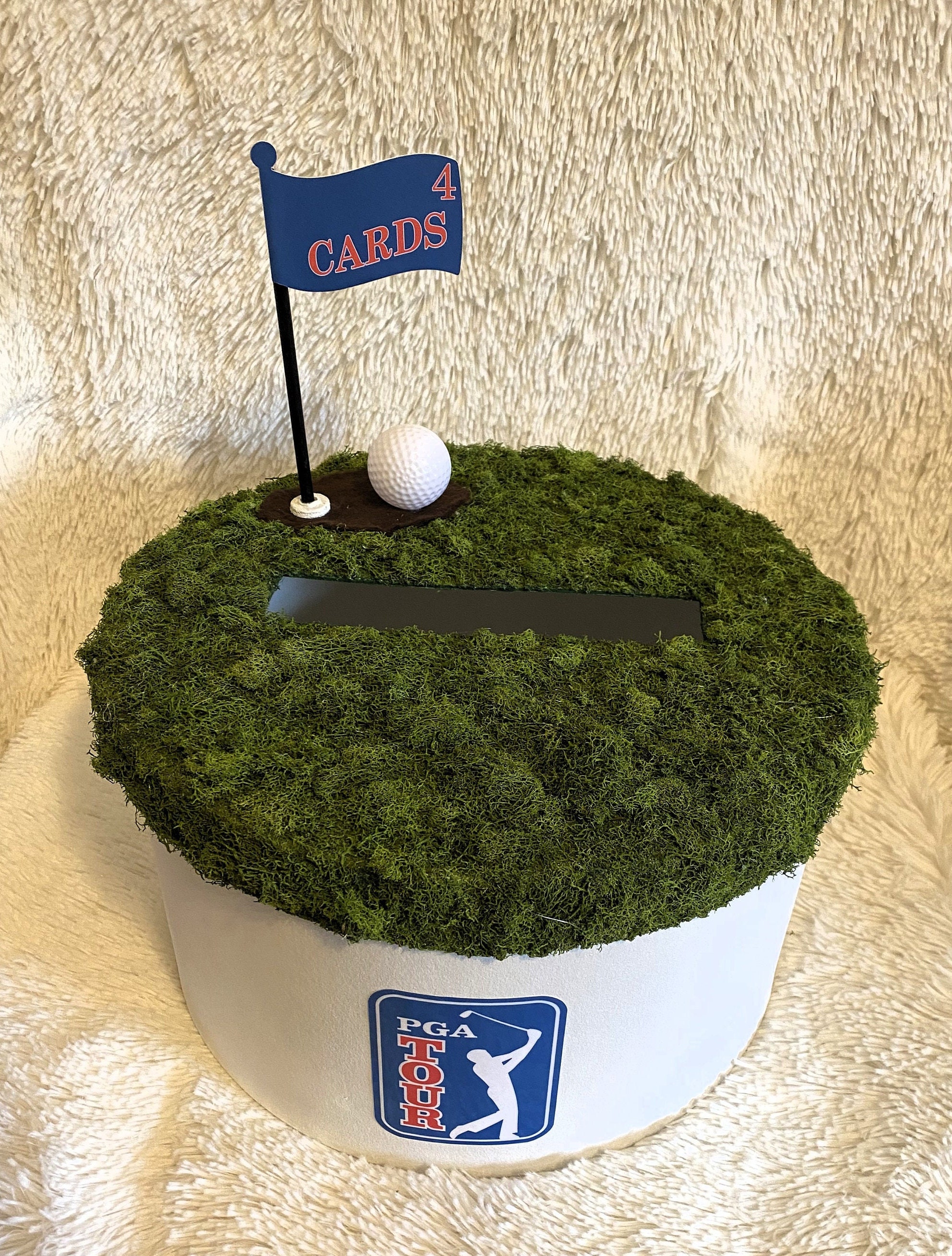 Golf Themed Card Box. Custom Gift Card Box. Golf Card Holder. Sports ...