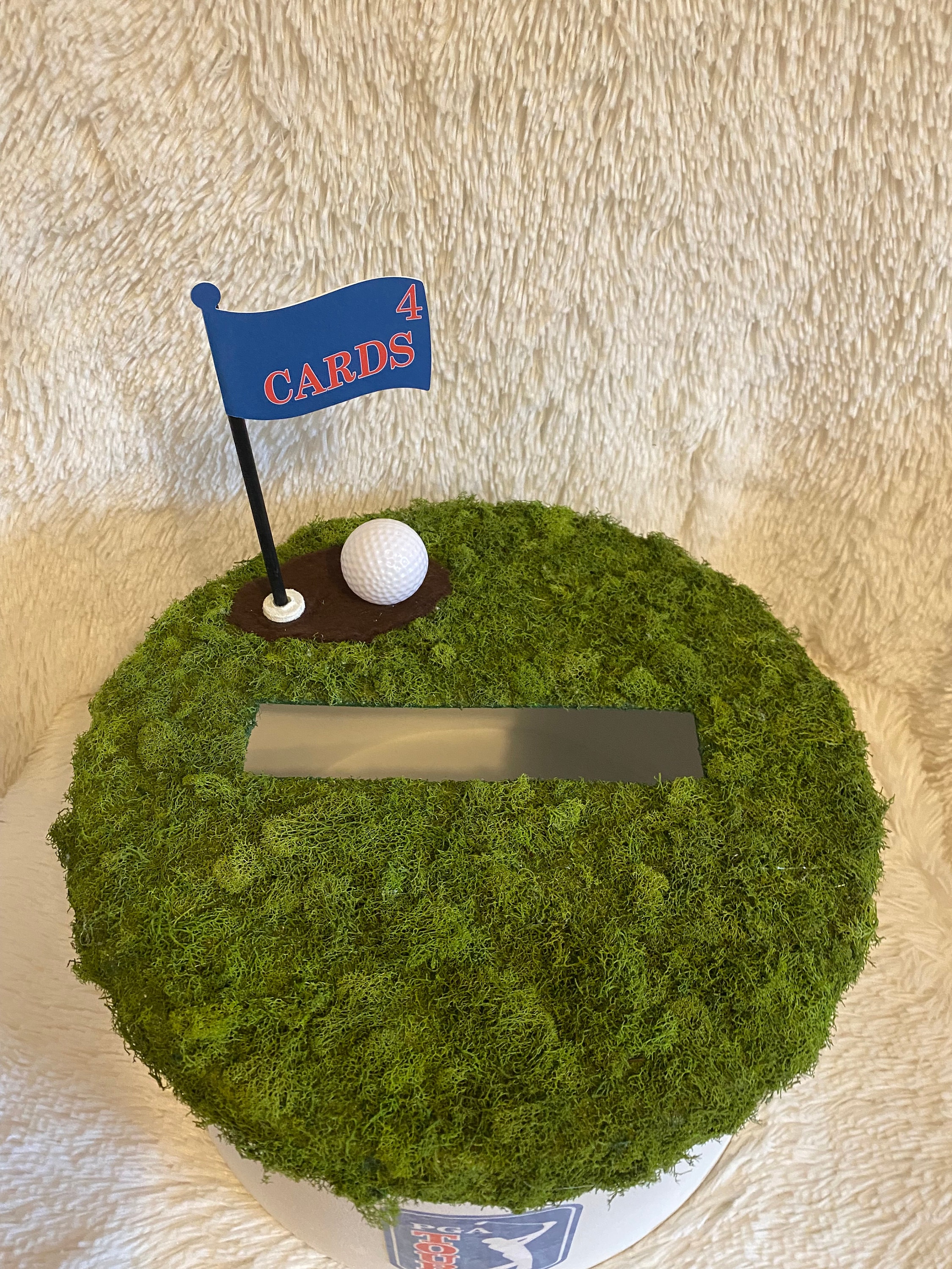 Golf Themed Card Box. Custom Gift Card Box. Golf Card Holder. Sports ...