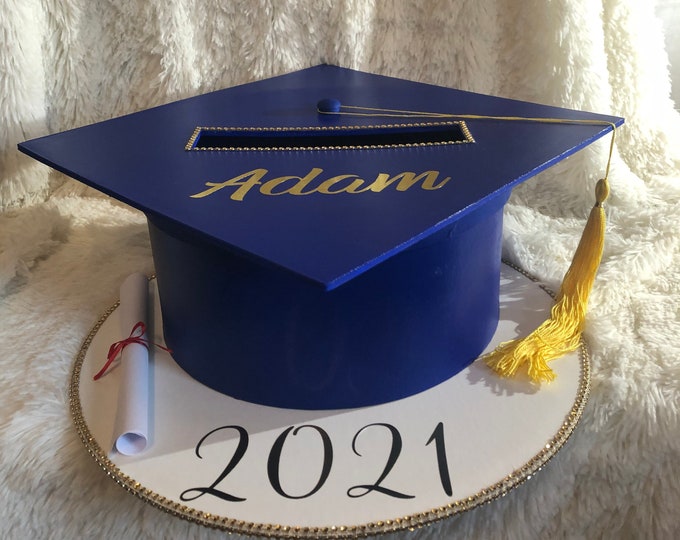 Graduation Card Box With Name - Etsy