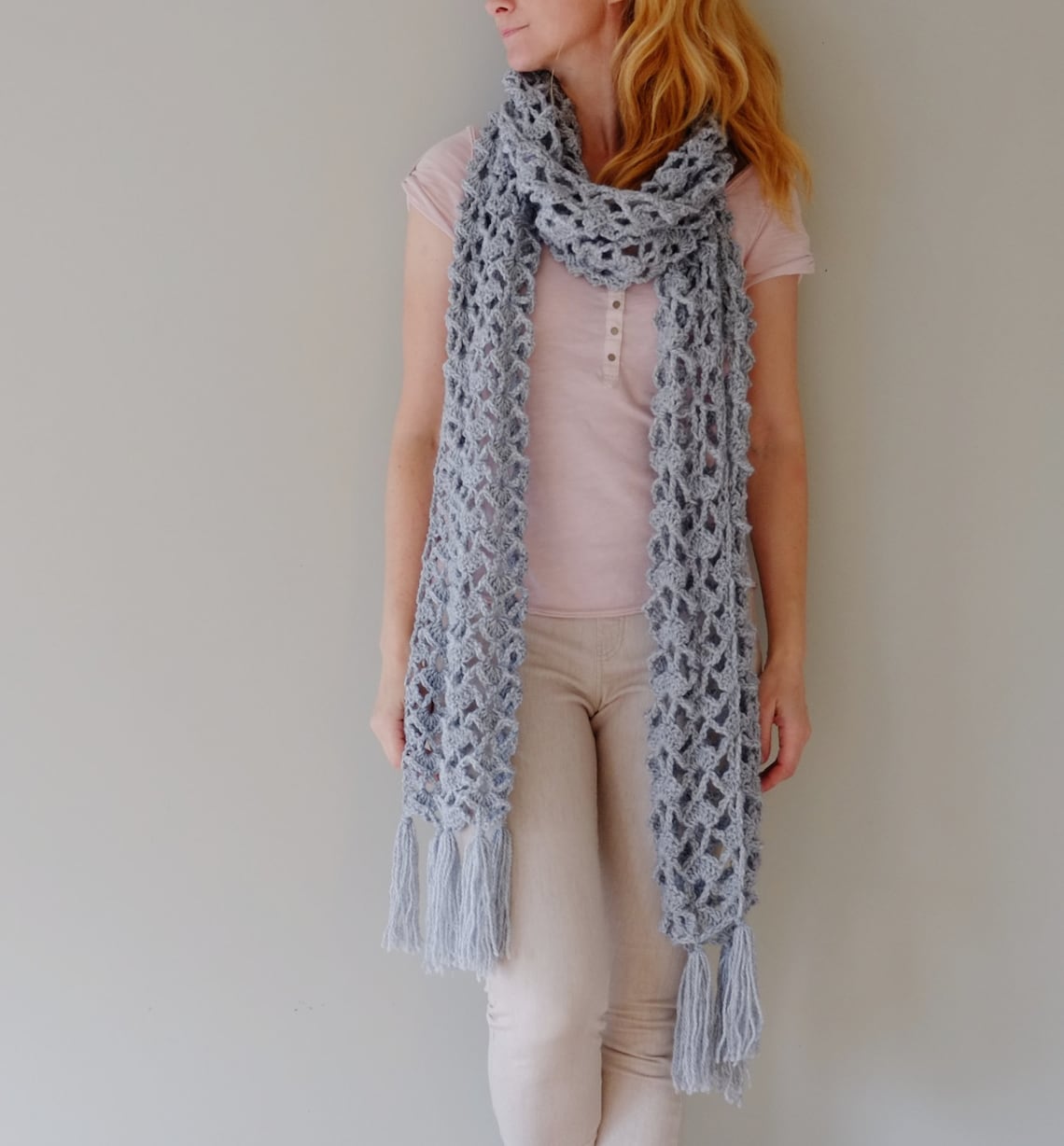 PATTERN to Crochet Long Scarf / Crochet Scarf PATTERN / Pattern PDF ...
