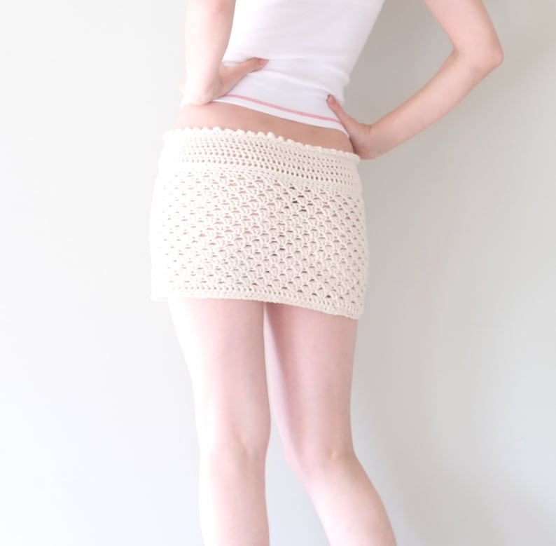 Pattern For Crochet Mini Skirt Sexy Beach Minimal Pattern Pdf