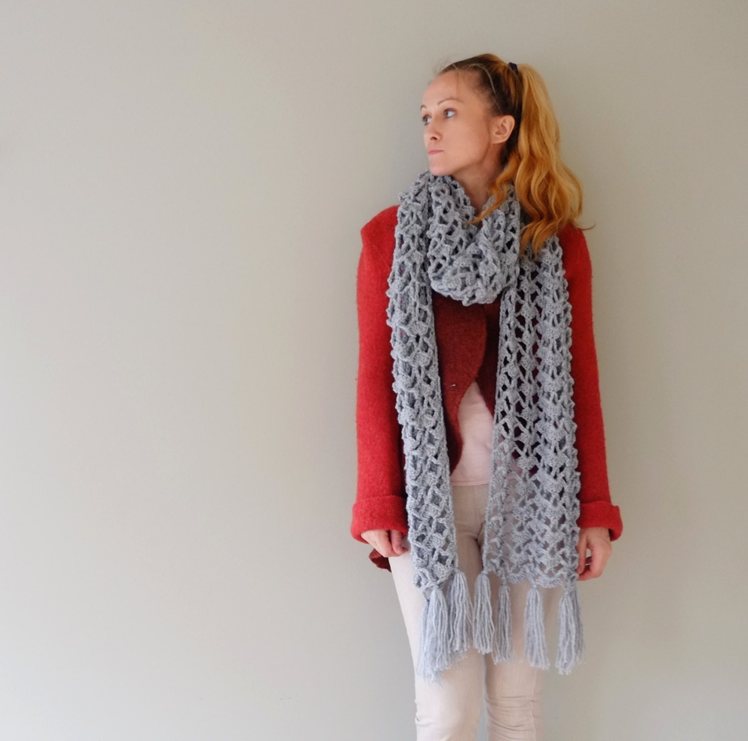 PATTERN to Crochet Long Scarf / Crochet Scarf PATTERN / Pattern PDF ...