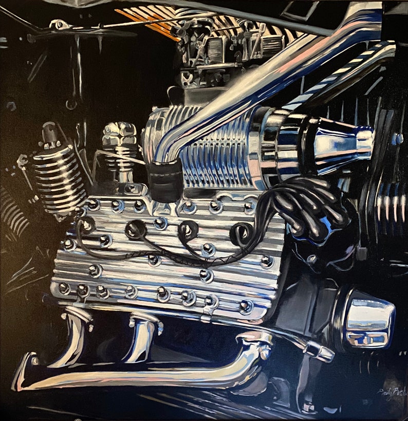 Custom Motor Paintings - Etsy