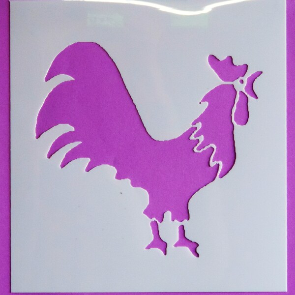 Rooster Stencil - Etsy