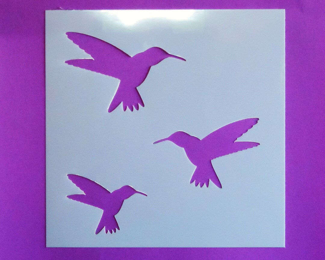533 3 Filled in Hummers Stencil - Etsy