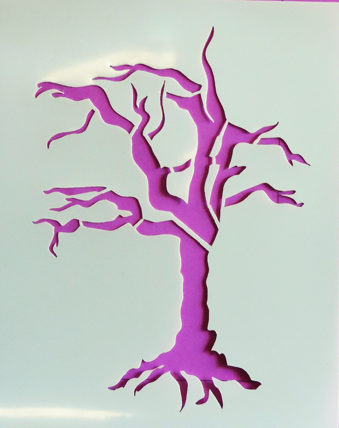 251 Halloween Tree Stencil - Etsy